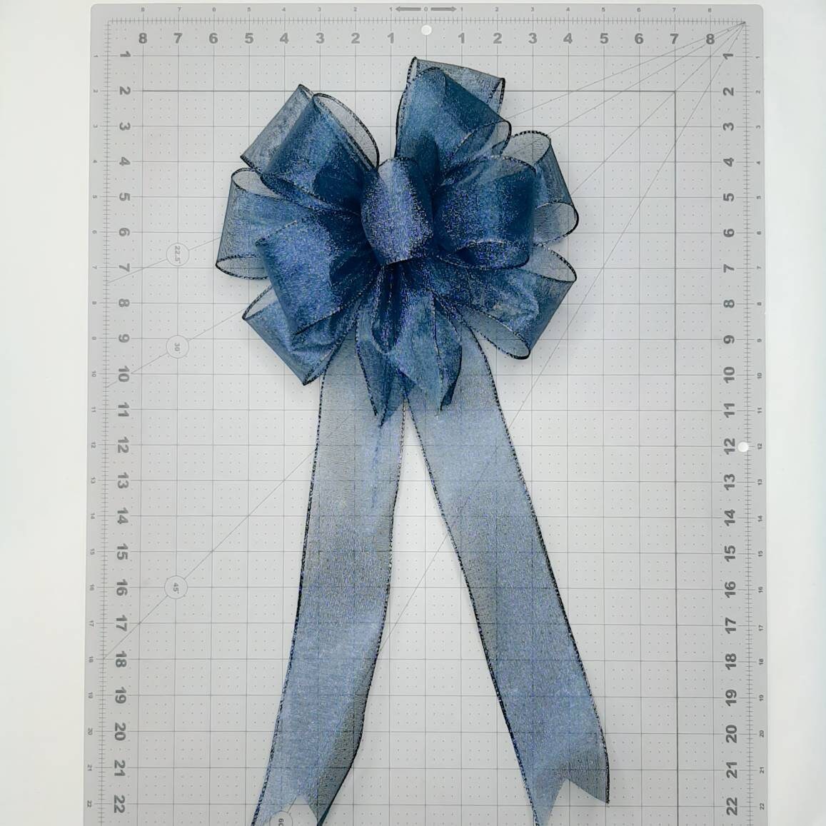 Sheer Navy Blue Bow | Etsy