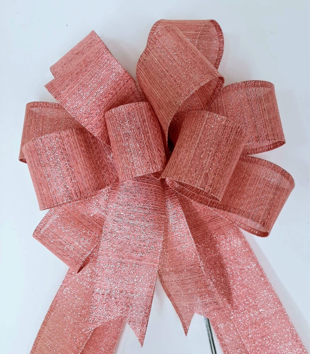 Iridescent Pink, Gold Thread, Rose Gold Bow - Etsy