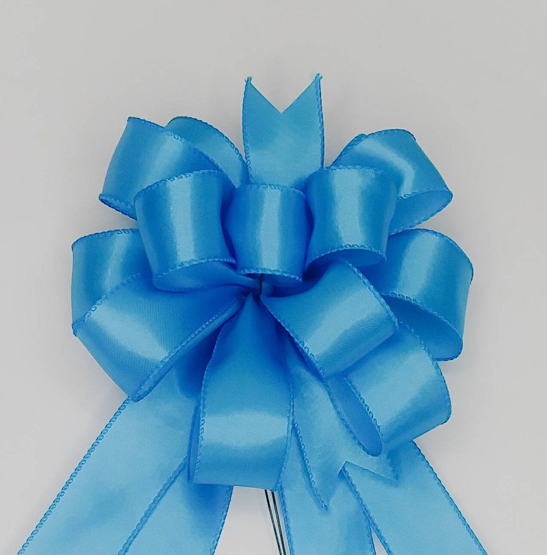 Light Blue Satin Bow, Size Small - Etsy UK
