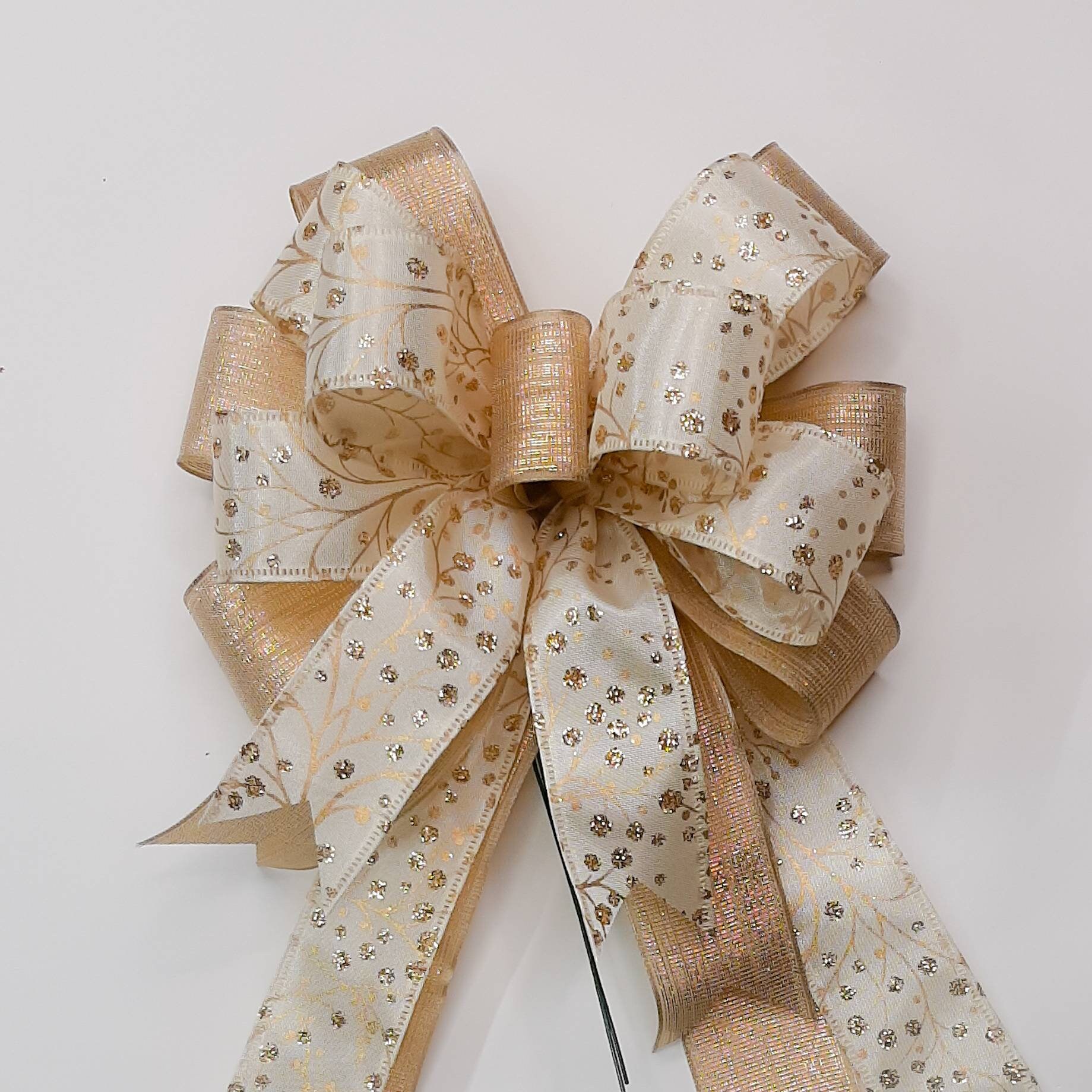 Cream Satin Christmas Bow Wedding Bow 4 Styles | Etsy