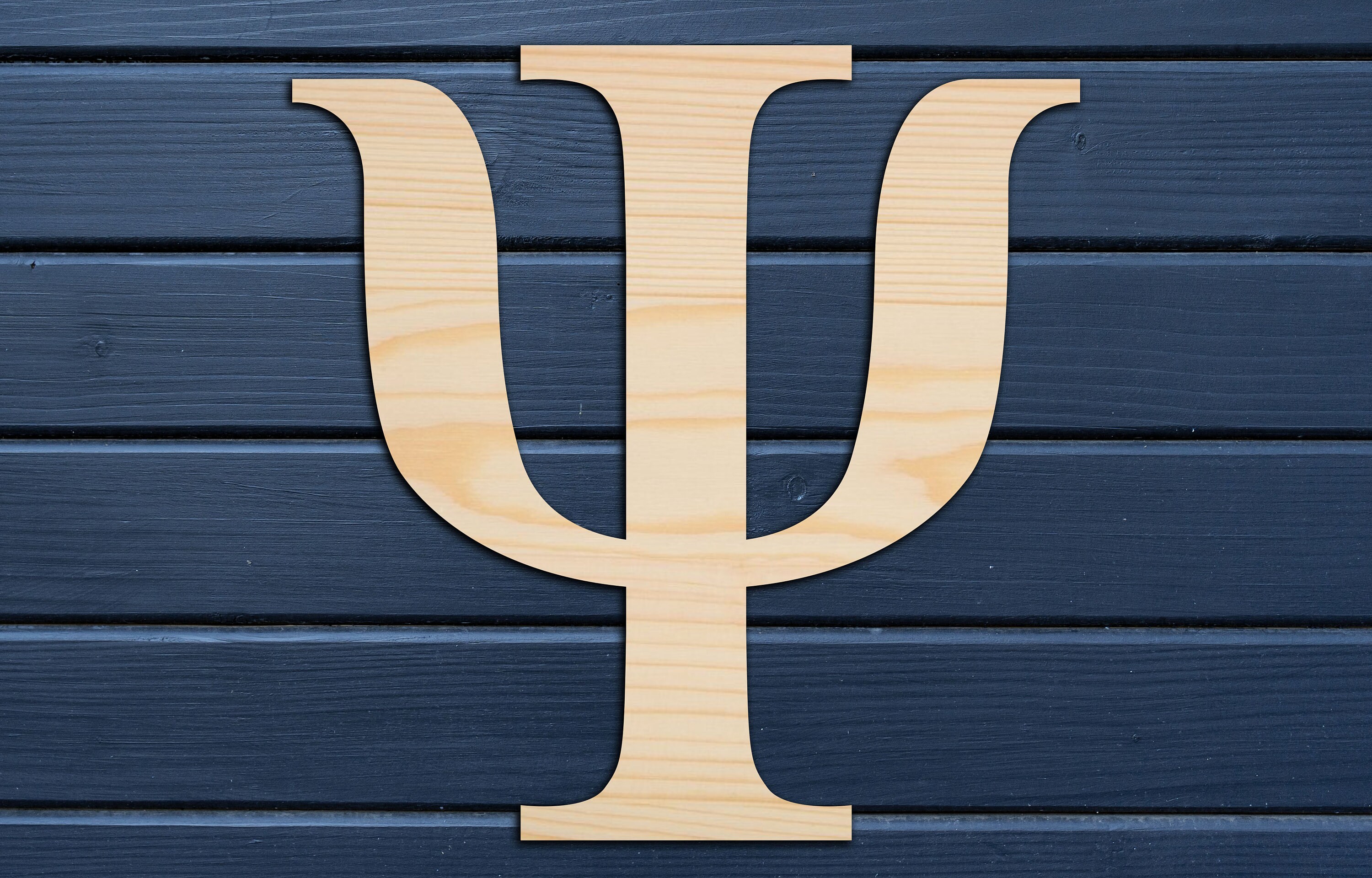 PSI Symbol wall decor from wood Wooden Wall Art Bedroom | Etsy