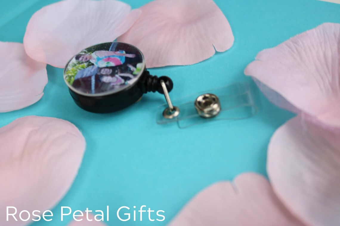 Photo Name Tag Retractable Badge Reels - Etsy