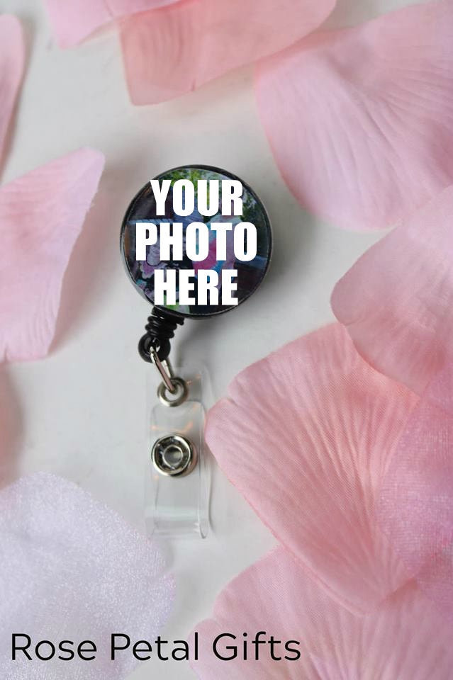 Photo Name Tag Retractable Badge Reels - Etsy