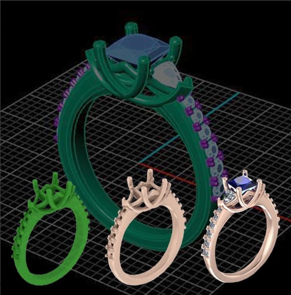 Custom Ring Design Process for Engagement Rings Wedding - Etsy