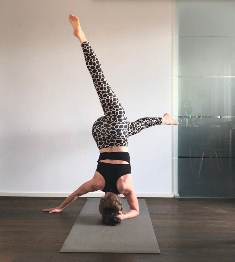 Leggings de cintura alta jirafa // Leggings de yoga // Medias de ...