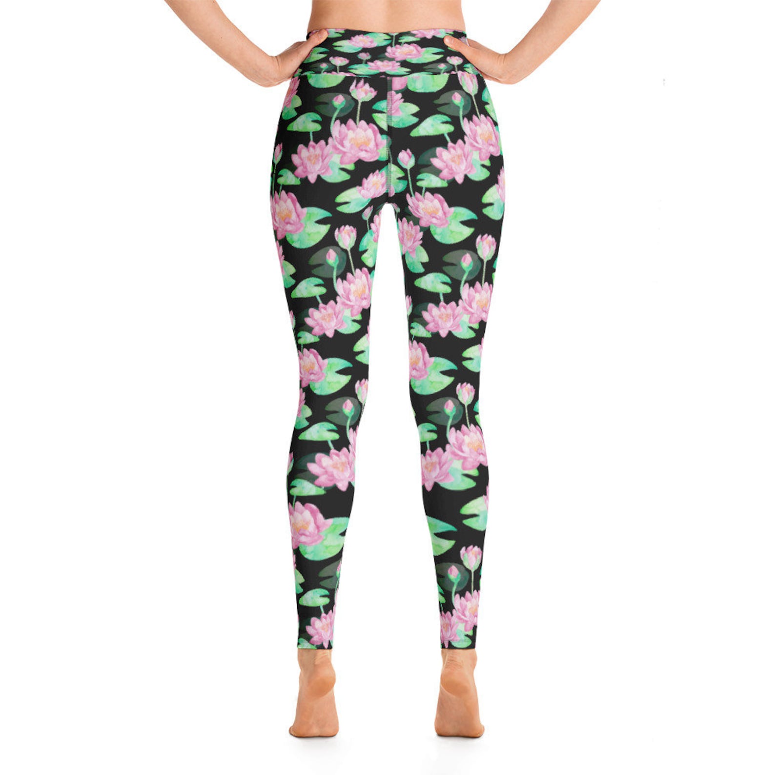 Beautiful Lotus Flower Leggings, Yoga Pants, Yoga Leggings, - Etsy