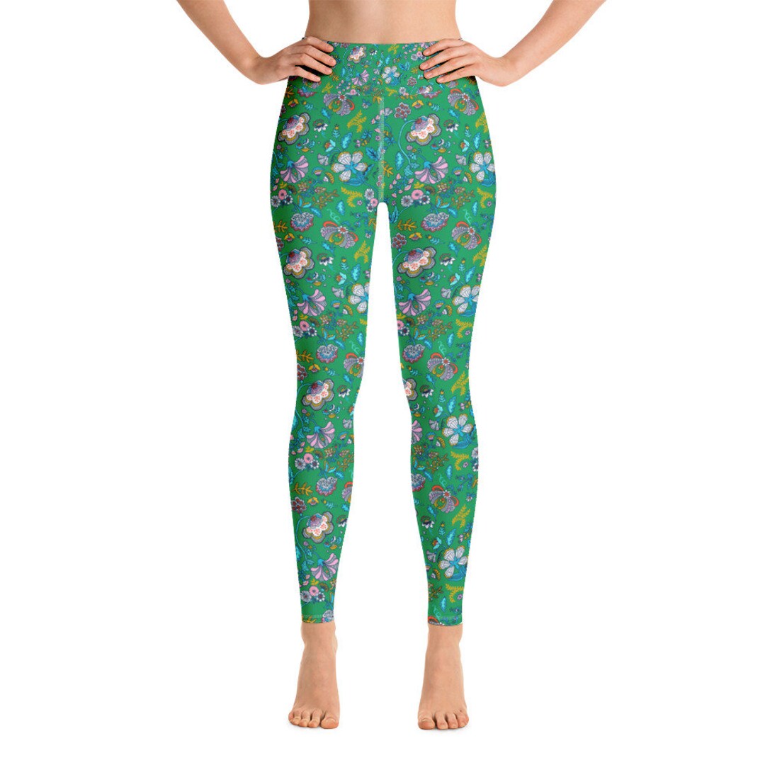 Leggings Yoga Dea Verde // Alti Leggings Yoga Waisted // Gym Leggings ...