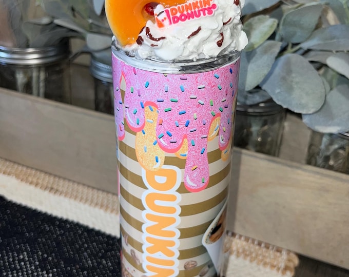 Dunkin 20oz Tumbler With Whipped Topper - Etsy