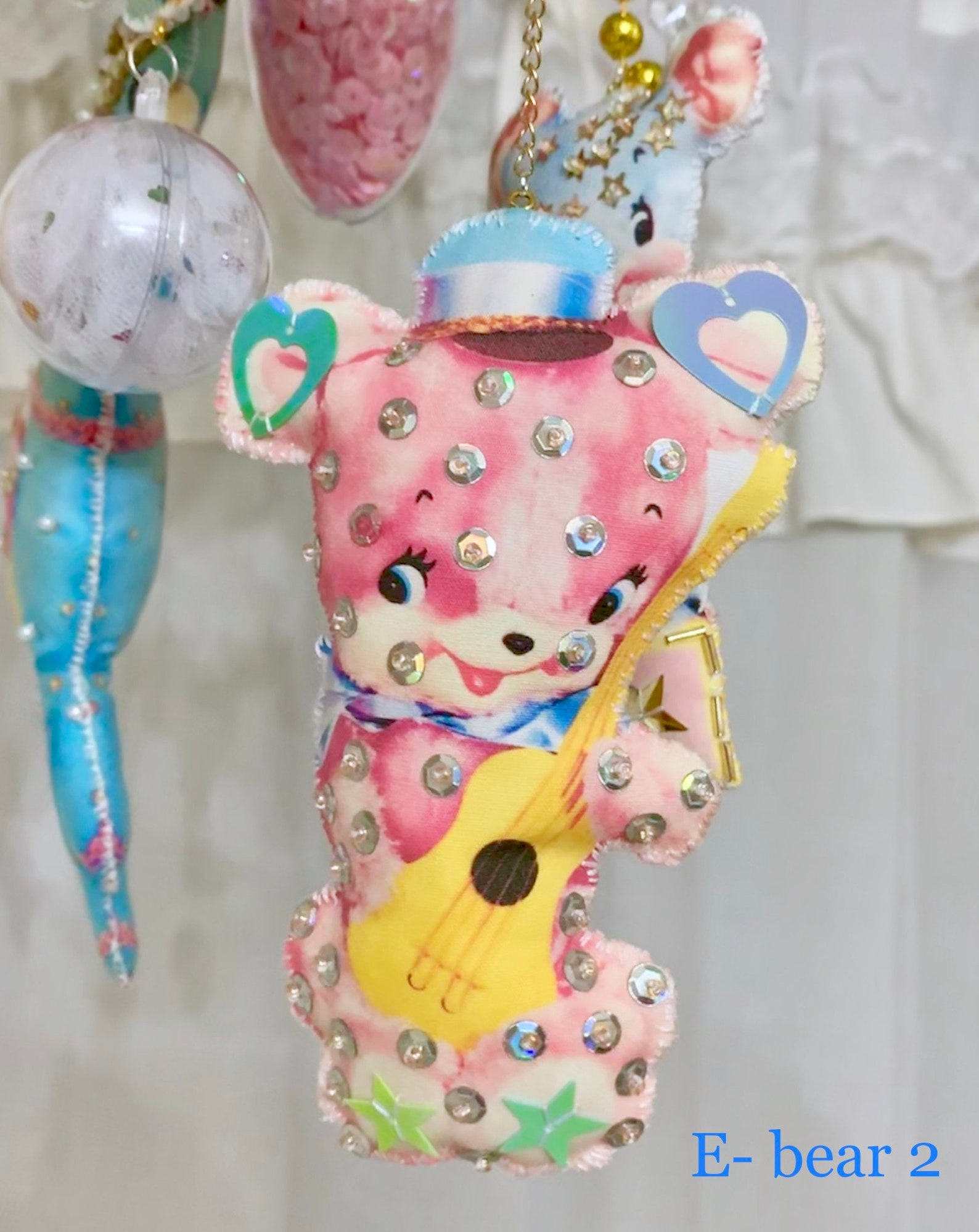 Kawaii Christmas Ornament for Pink Tree Pastel Circus Theme Baby ...