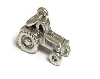 Tractor Charm, Tractor Pendant, Farm Charm, Farm Pendant, Farmer Char ...