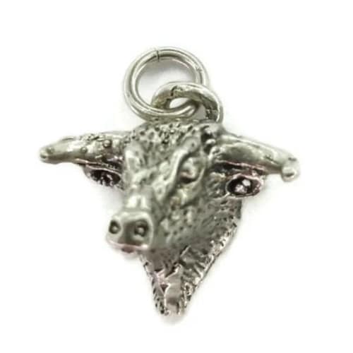 BUFFALO .925 Sterling Silver 3-D Charm Pendant Bison Animal - Etsy