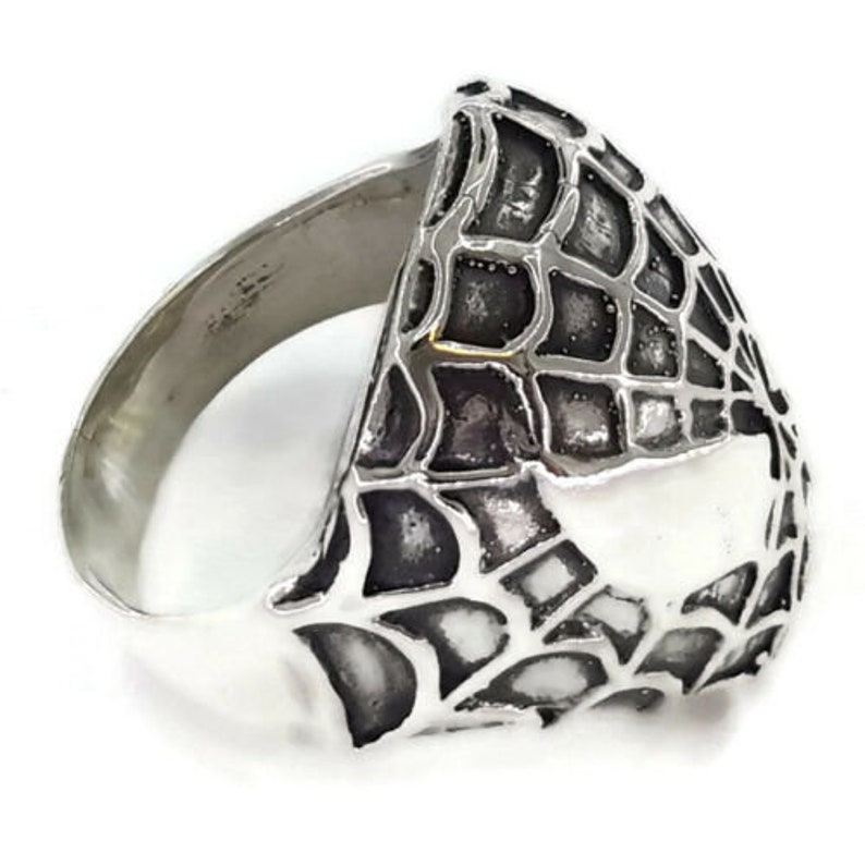 Spiderman Ring .925 Sterling Silver.superhero Comic - Etsy