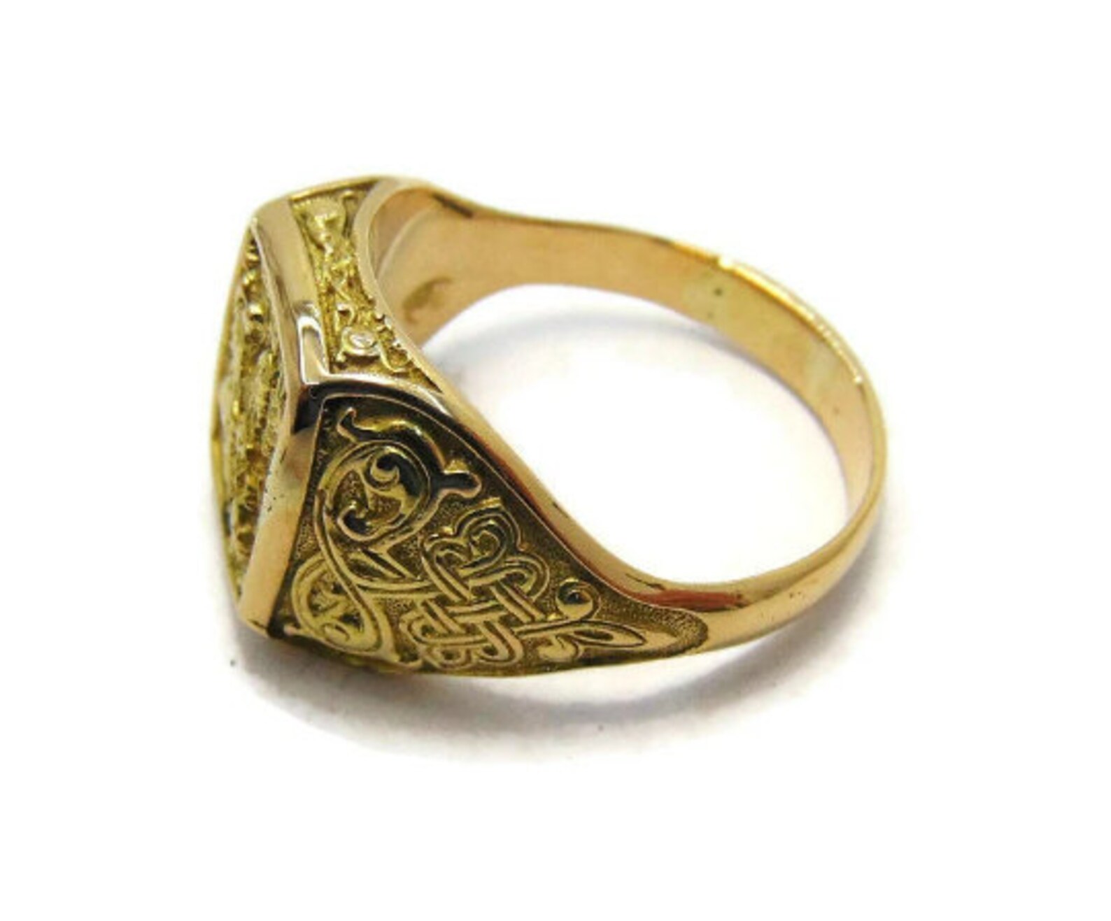 Signet Men Ring Orthodox Christian Religious St. George Yellow - Etsy