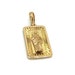 San Judas Tadeo / St. Jude Rectangular Shape Pendant Yellow Gold - Etsy