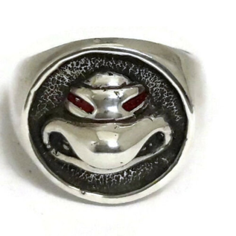 NINJA TURTLES TMNT Sterling Silver Men's Ring - Etsy