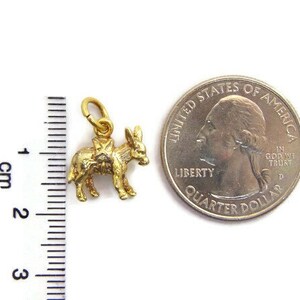Donkey Charm Pendant Yellow Gold - Etsy