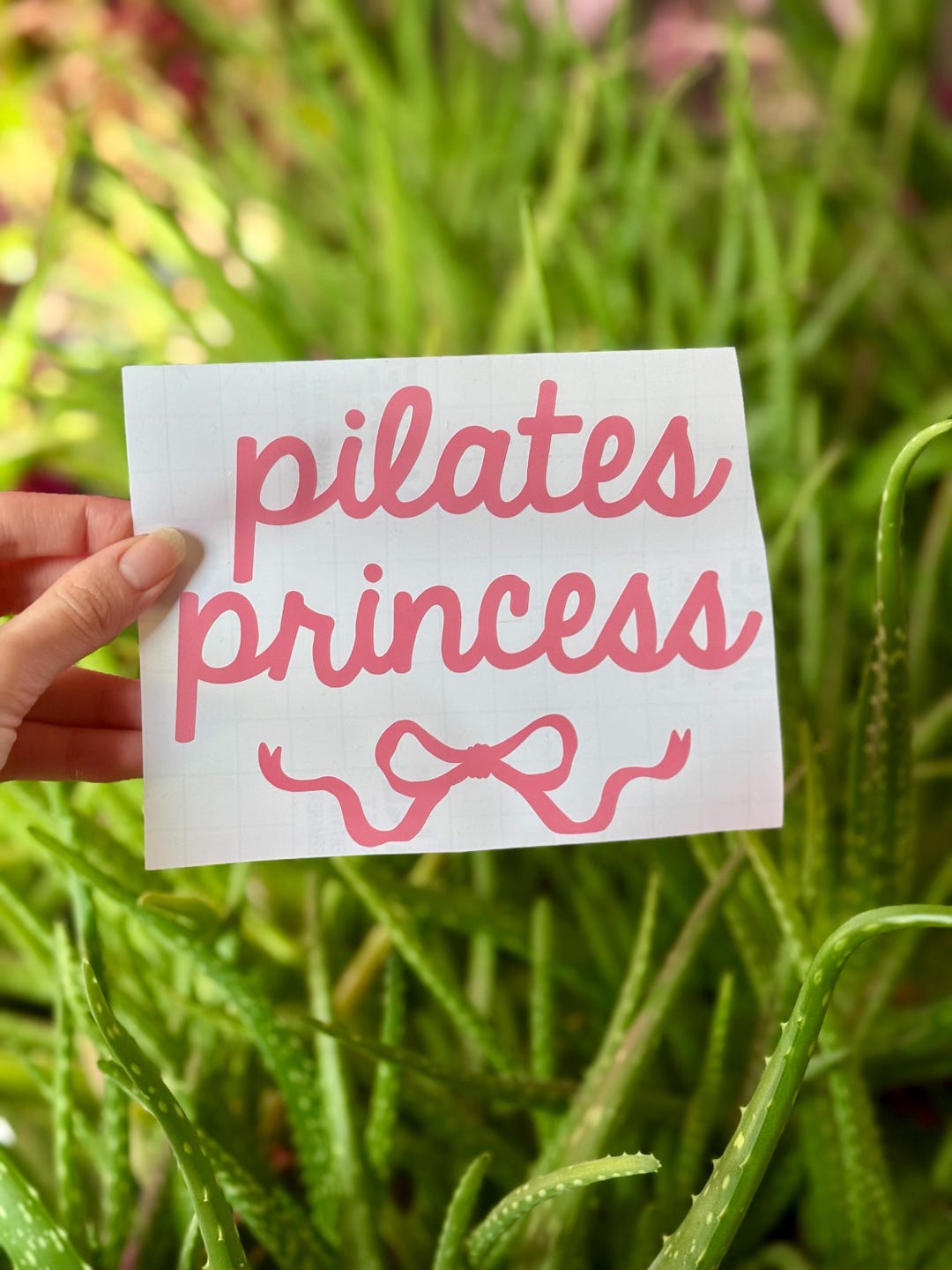 Pilates Princess Car Decal | Aesthetic Bumper Sticker for Fitness ...