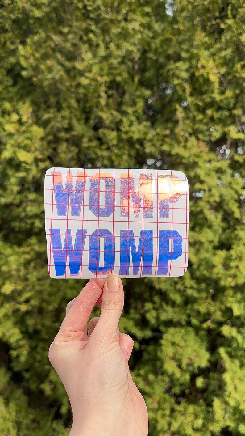 Womp Womp Car Decal, Bumper Sticker, Unhinged Car Accessories - Etsy
