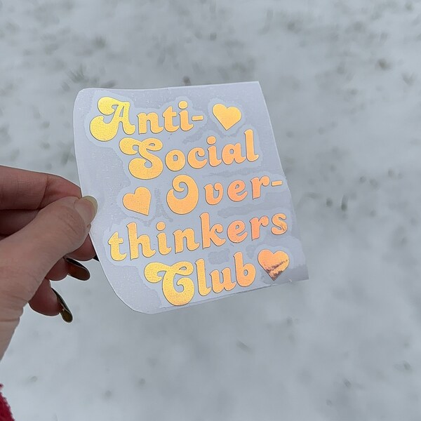 Anti Social Window Decal - Etsy