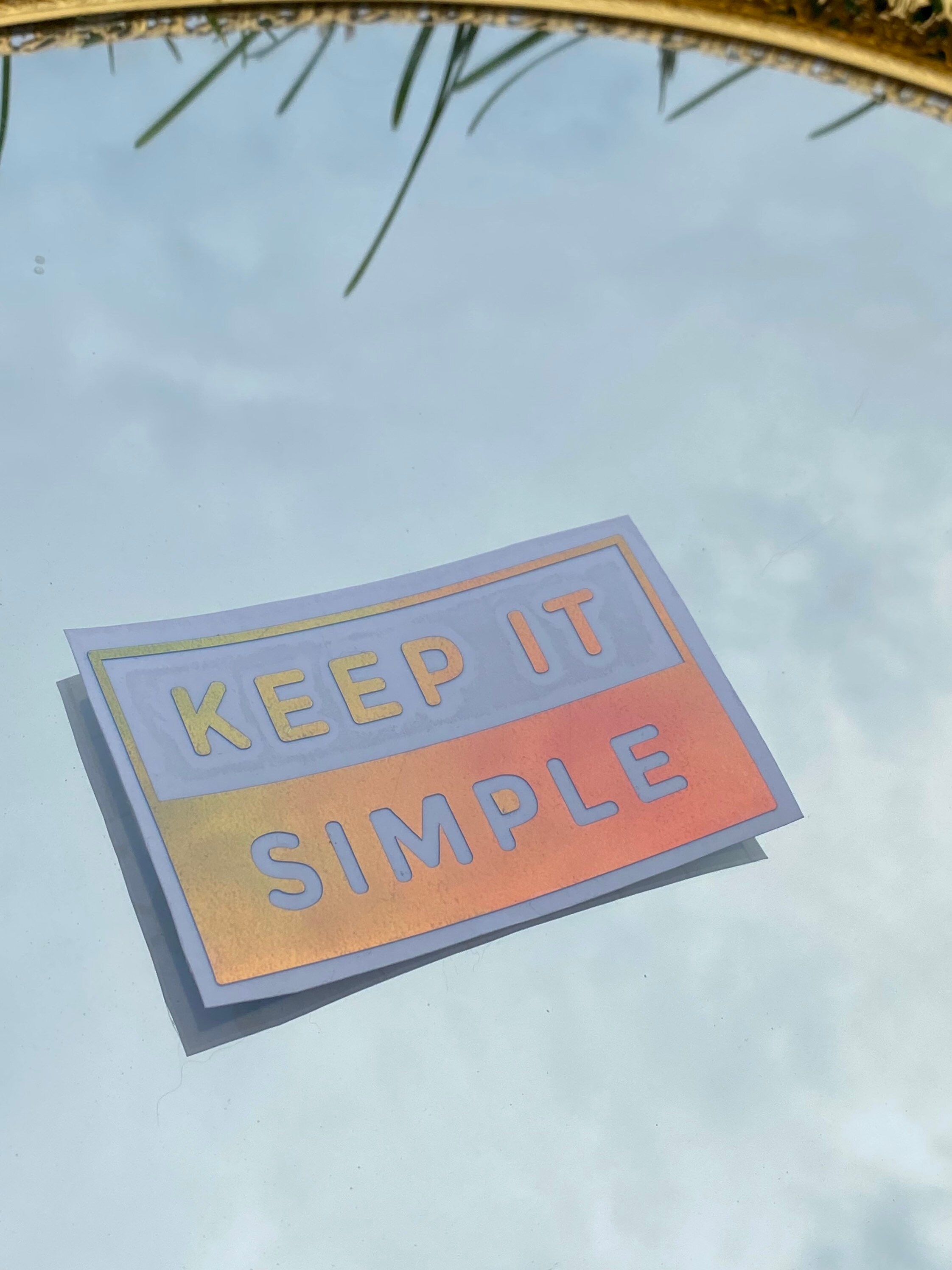 Keep It Simple Decal Car Decal Holographic Sticker Window - Etsy