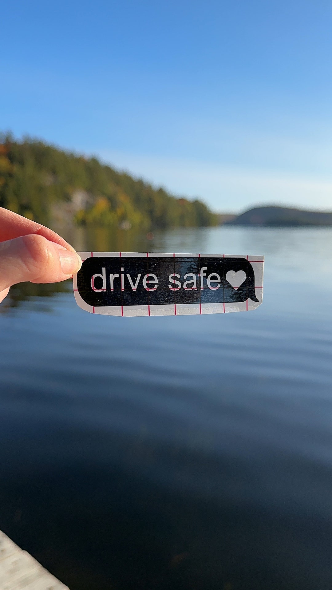 Drive Safe Message Holographic Car Decal, Vinyl Window Sticker ...