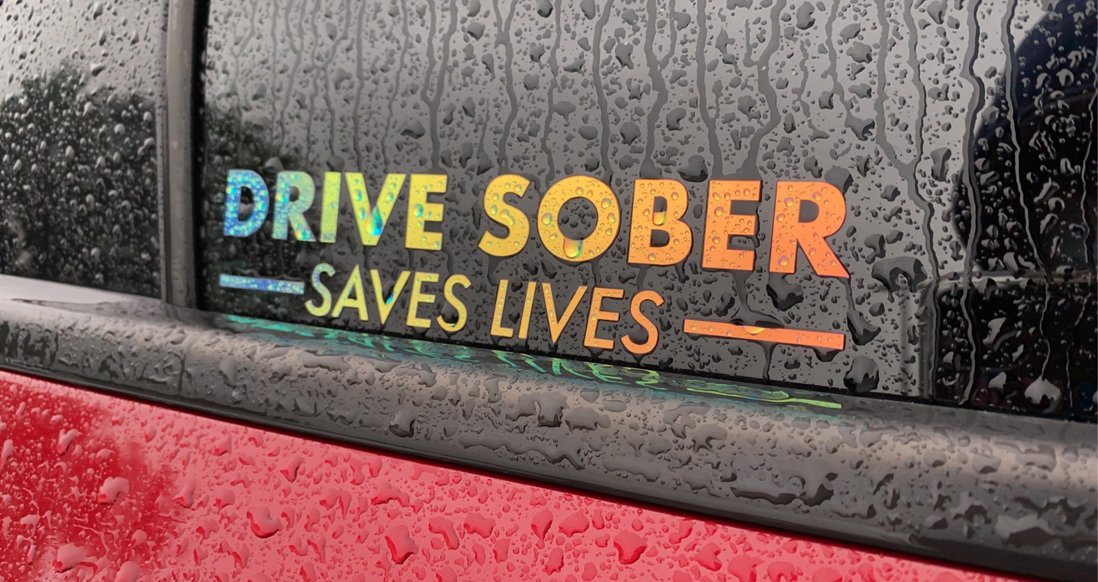 Drive Sober Saves Lives Holographic Car Decal Window Decal - Etsy Australia