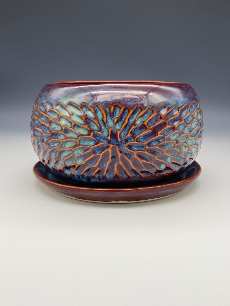 Made to Order Planter Hand Carved Pottery Pot for Plants With - Etsy