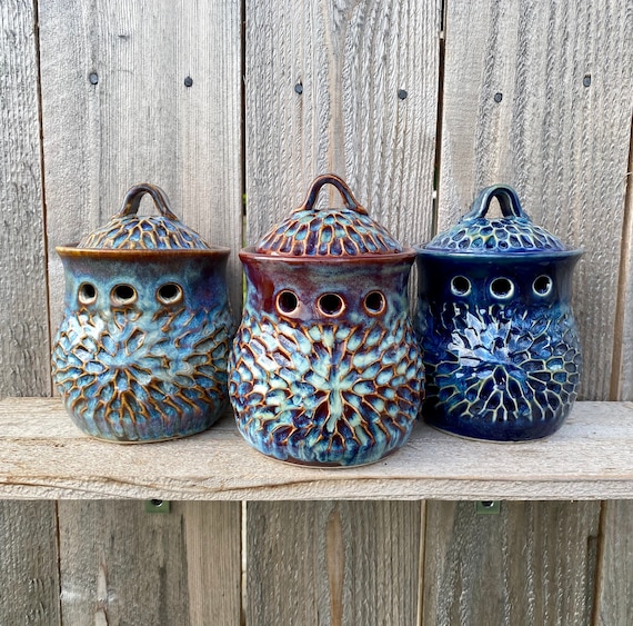 Made to Order Garlic Keeper Handmade Stoneware Pottery - Etsy