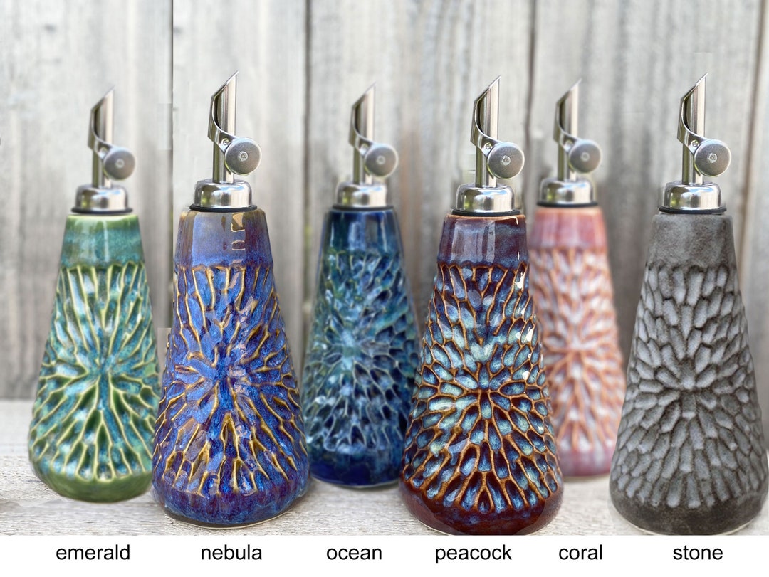 Made to Order Medium 9oz Dispenser, Ceramic, Handmade Pottery Oil ...