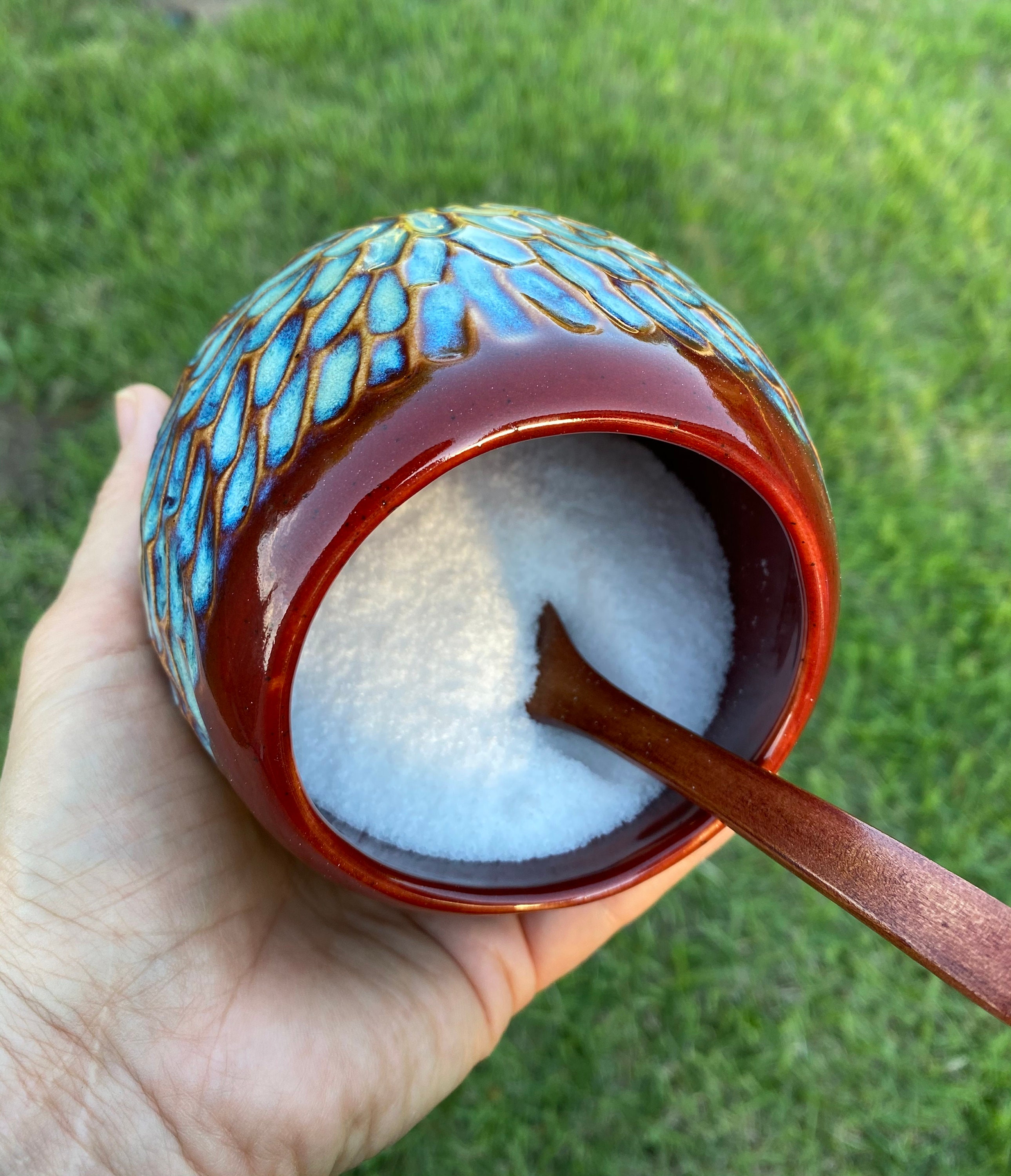 Made to Order Salt Cellar Salt Pig With Wooden Spoon - Etsy