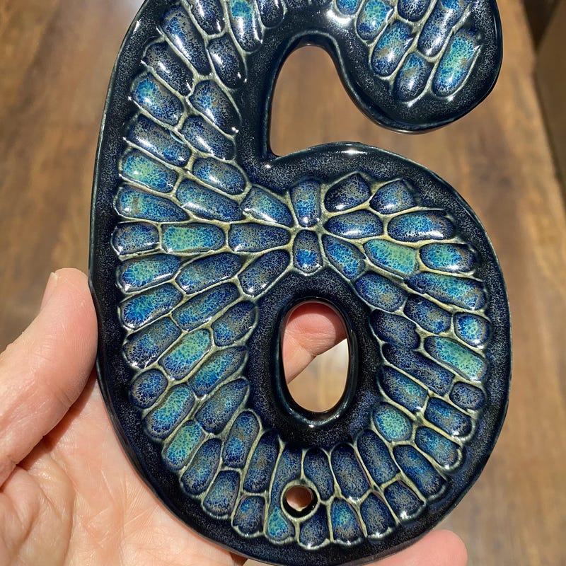 Ceramic House Number - Etsy