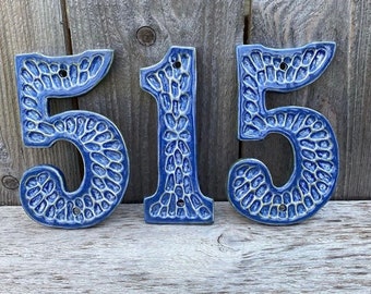 Made to Order House Numbers, Ceramic Address Numbers, Stoneware ...