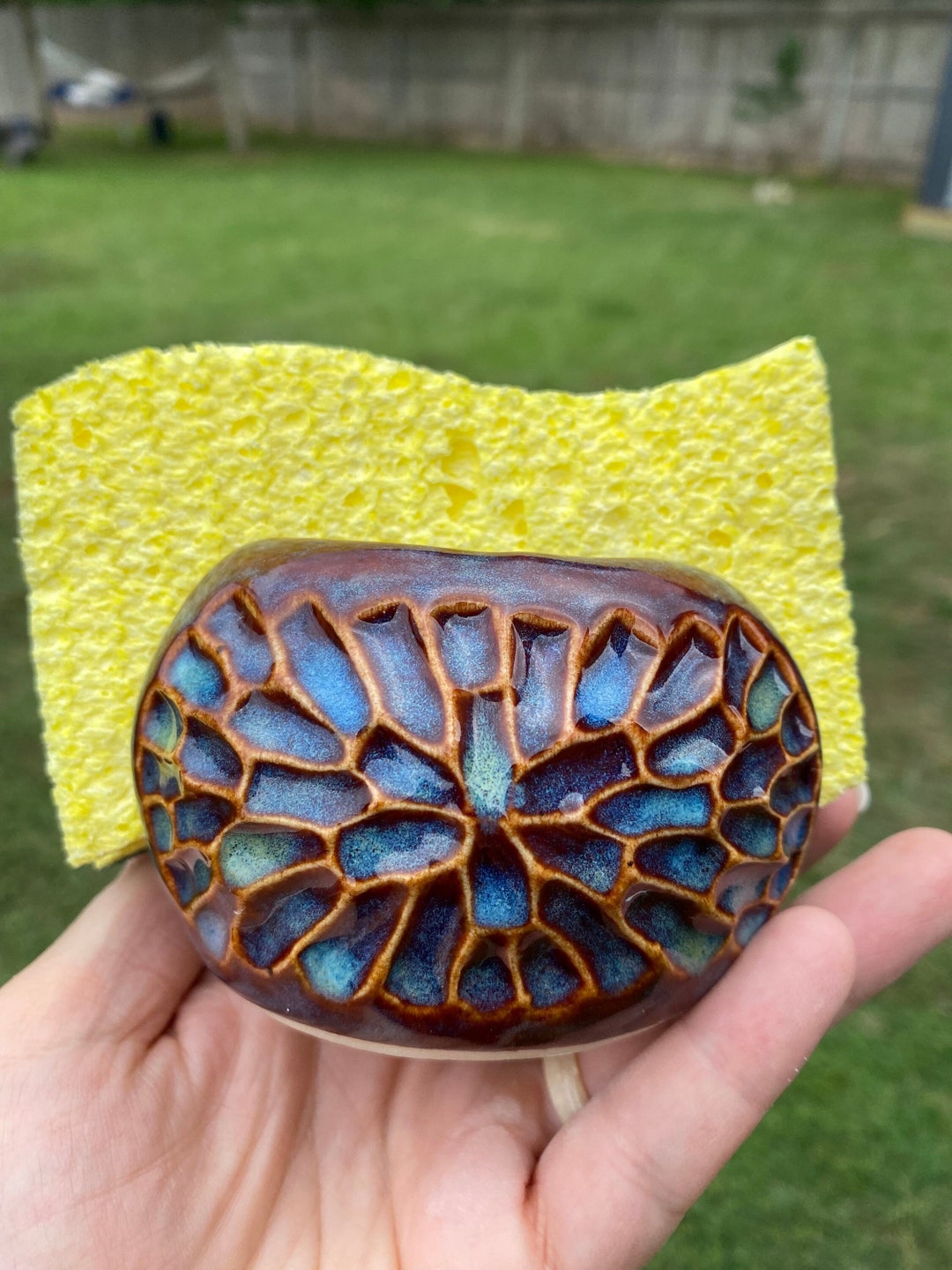 Made to Order Handmade Sponge Holder, Colorful Pottery Sponge Holder ...