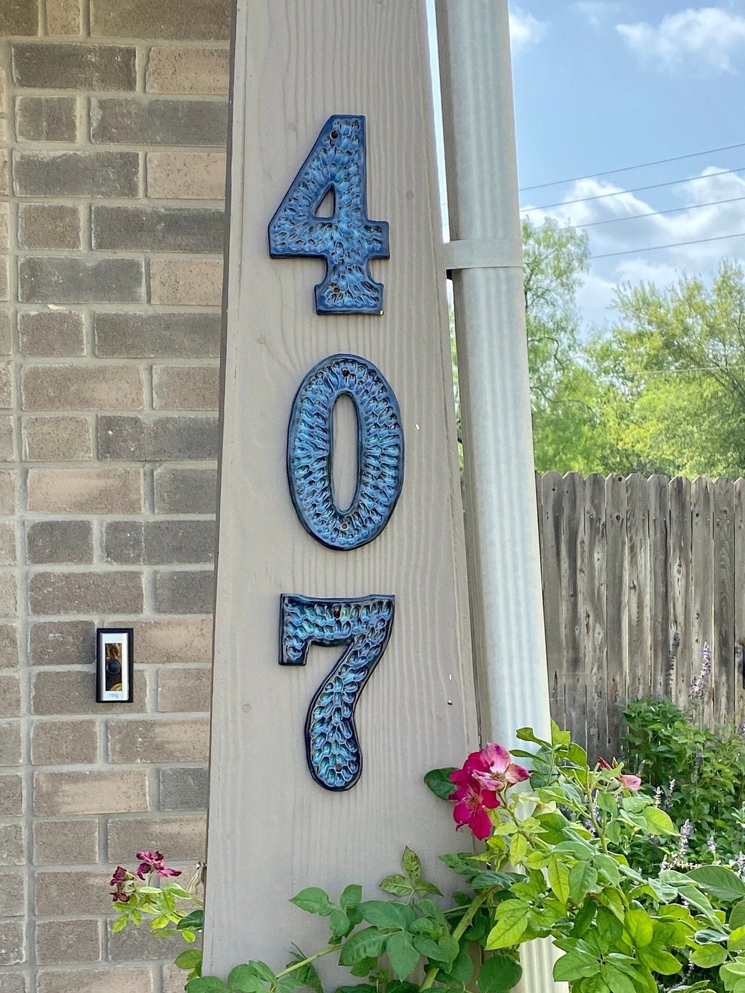 Made to Order House Numbers, Ceramic Address Numbers, Stoneware ...