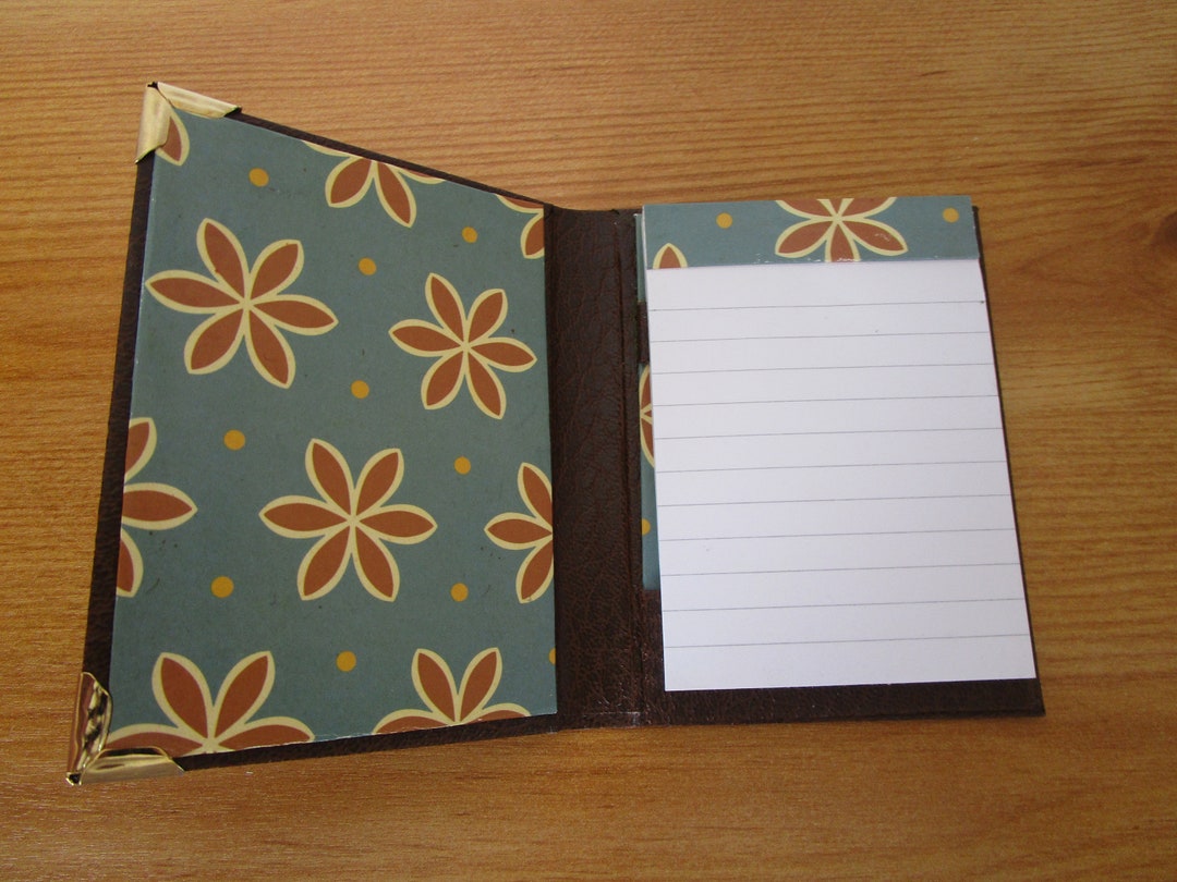 Small Rectangular Note Pad, Note Book Holders,brown,pink,printed Paper ...