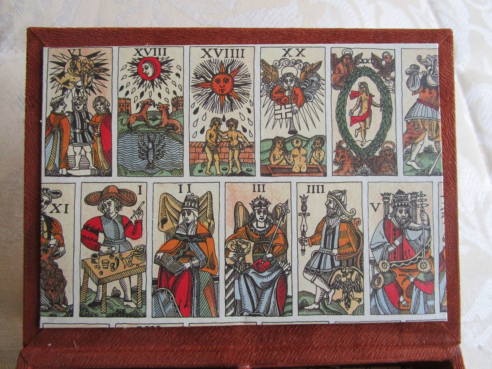 Bridge/playing Cards Box Carry Box 2 Compartments 1 Lid - Etsy