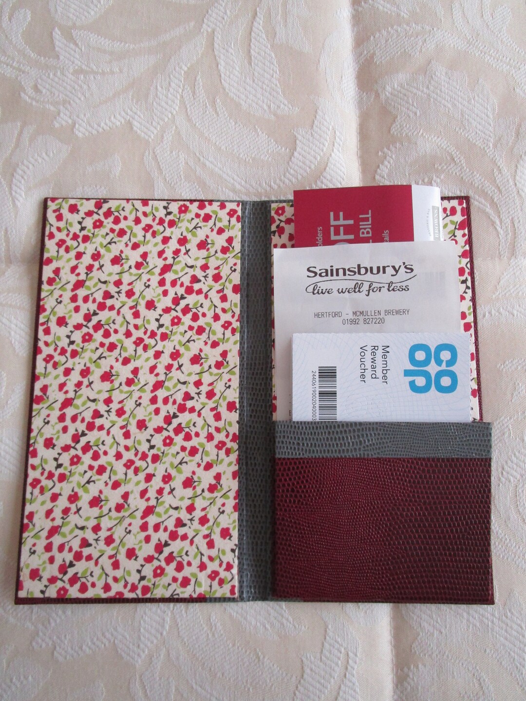 Small & Thin Folder to Store Vouchers Credit Card Receipts - Etsy