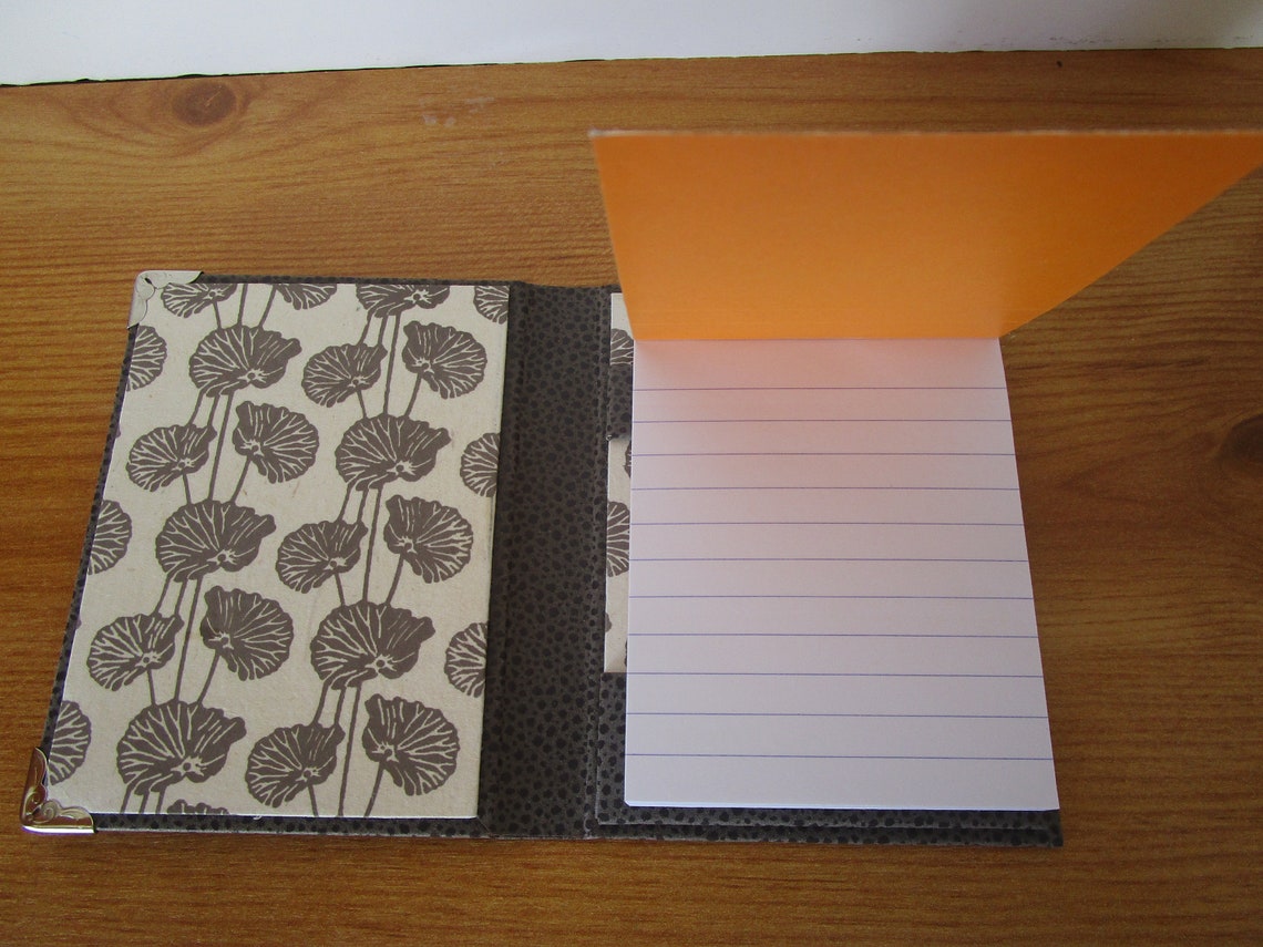 Small Rectangular Note Pad, Note Book Holders,brown,pink,printed Paper ...