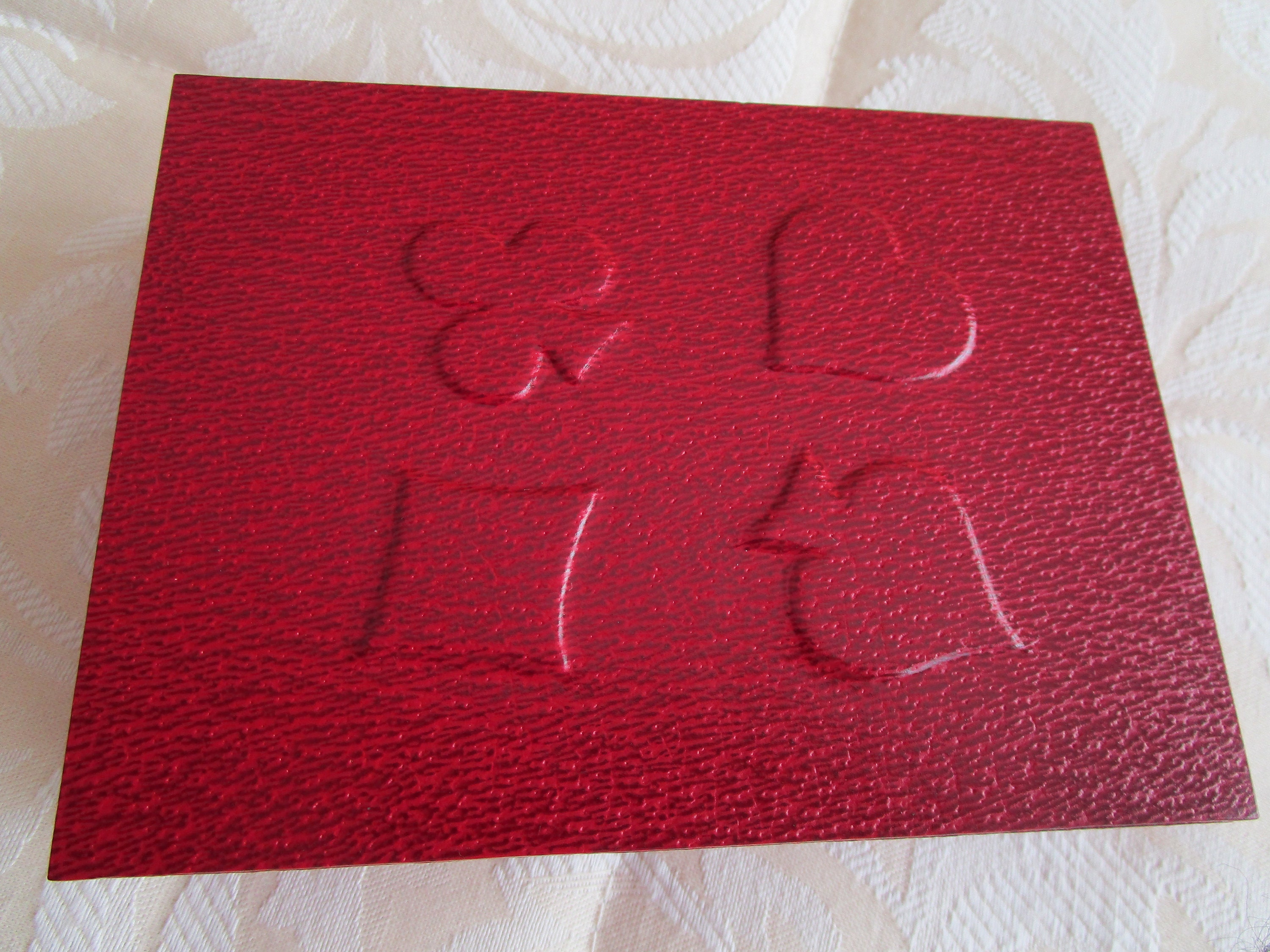 Bridge/playing Cards Box Carry Box 2 Compartments 1 Lid | Etsy