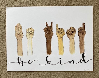 BE KIND With ASL - Etsy