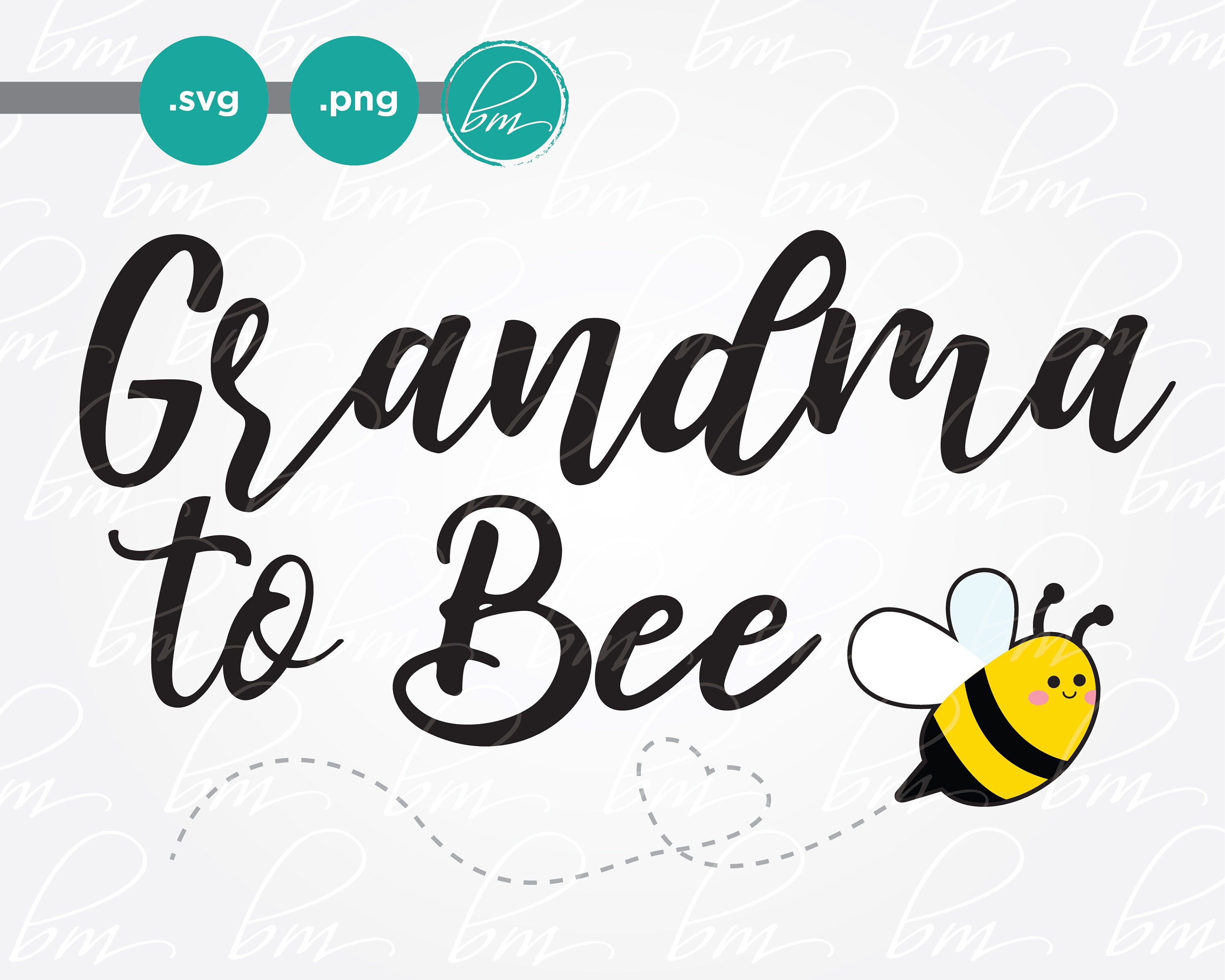 Grandma to bee svg pregnancy announcement funny saying baby | Etsy