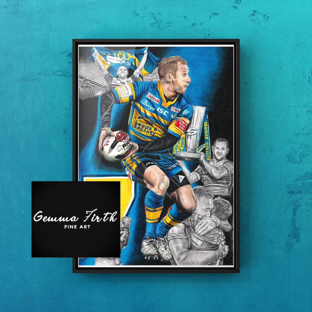 Rob Burrow Inspired Pencil Drawing Tribute Original Artwork | Rugby ...
