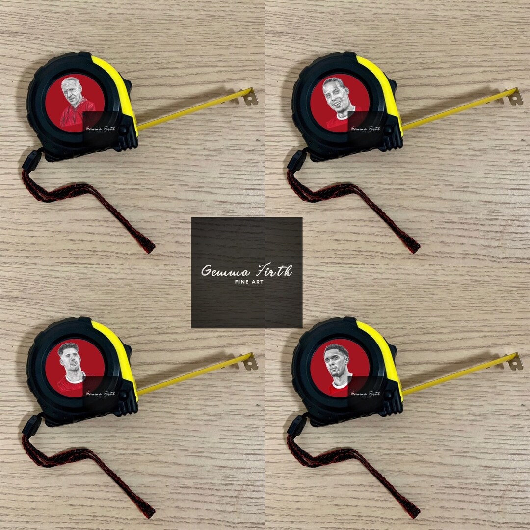 Football Tape Measure | Liverpool Inspired Pencil Portraits Tape ...
