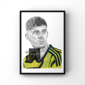 Kai Havertz A4 Print Original Drawing AFC Themed Design | Football ...
