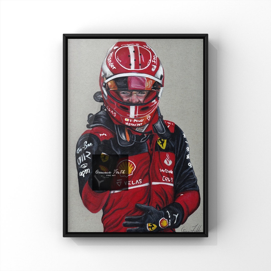 Colour Pencil Drawing of Charles Leclerc A4 A5 A3 UNFRAMED PRINT ...