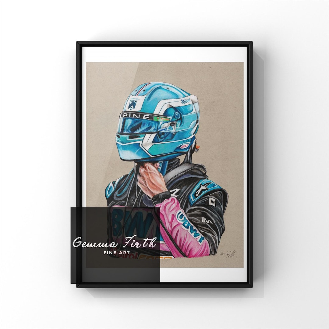 Colour Pencil Drawing of Pierre Gasly A4 A5 A3 UNFRAMED PRINT - Etsy