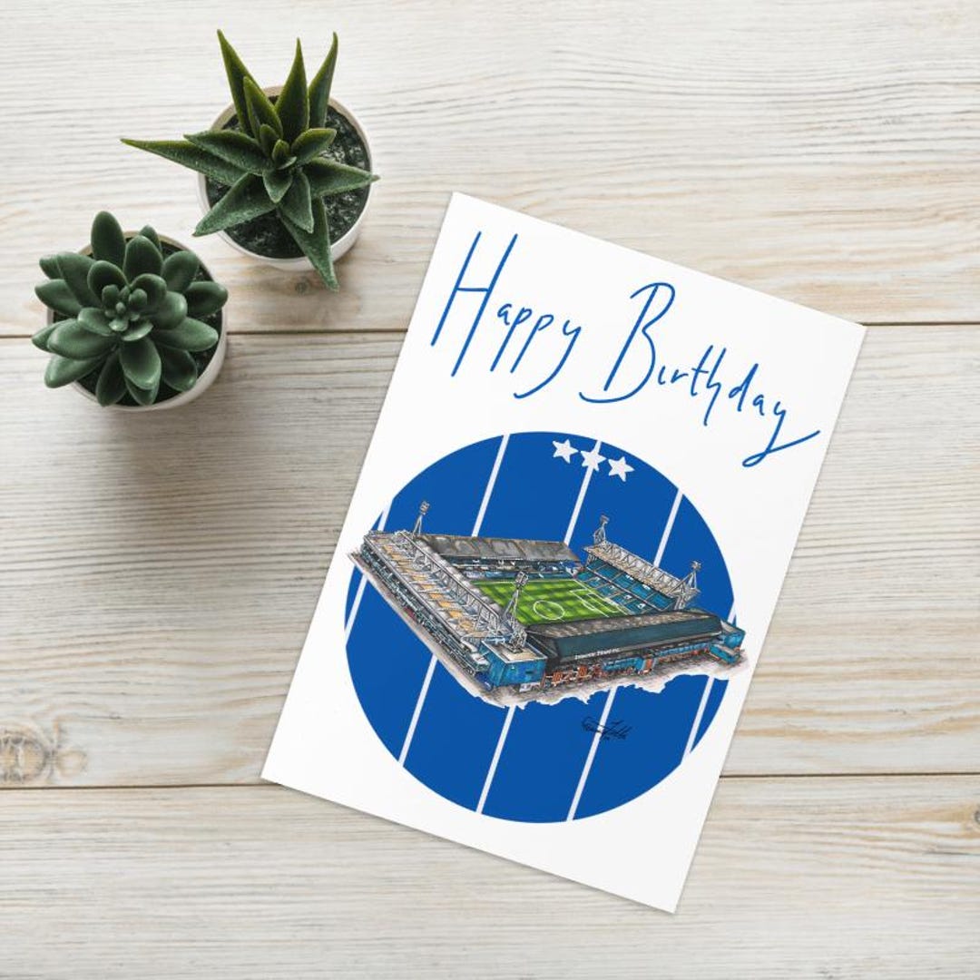 Portman Road Drawing Birthday Card | Christmas Card | A5 Size Handmade ...