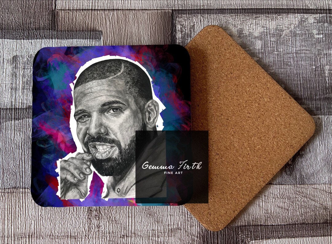 Famous Singer Drizzy Coaster Rapper Original Artwork Original Drawing ...