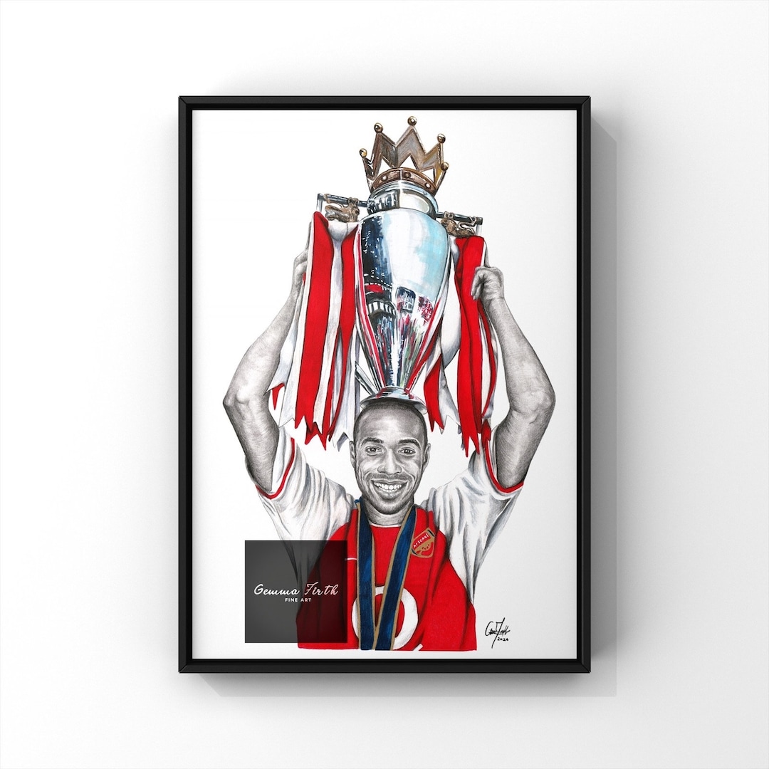 Drawing of Thierry Henry Inspired Drawing Print A4/A5/A3 Original ...