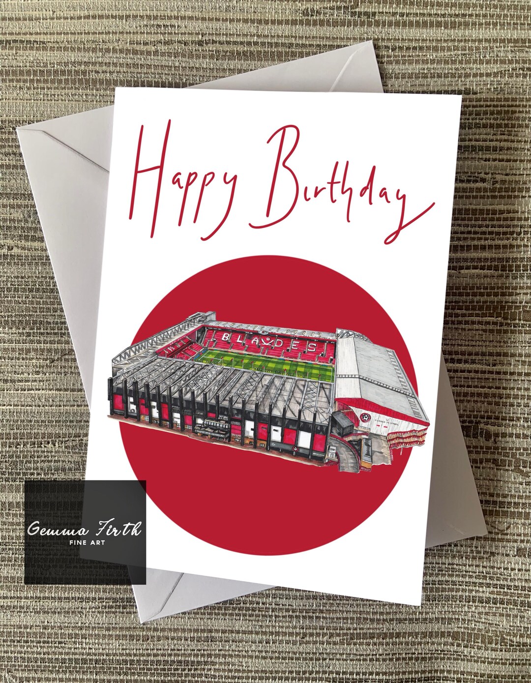 Bramall Lane Drawing Birthday Card | A5 Size Handmade HAMMER CARD | - Etsy